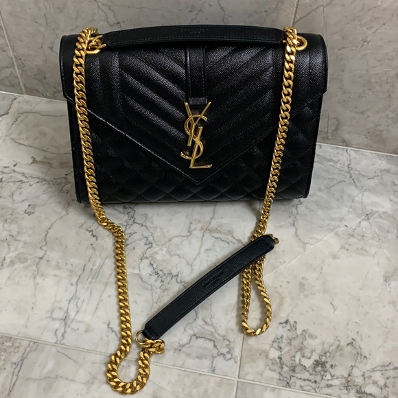 Yves Saint Laurent | Bags | Ysl Medium Envelope Chain Purse Authentic ...